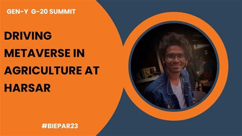 My Startup Tv On Linkedin Harsar Harsha Vardhan Driving Metaverse In Agriculture At Harsar