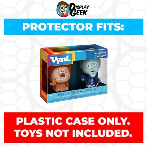 Pop Protector For Vynl 2 Pack Heat Miser And Snow Miser Funko Display