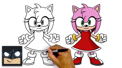 Como Dibujar A Amy Rose How To Draw Amy Rose Como Desenhar Amy Rose