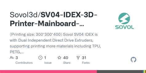Github Sovol3dsv04 Idex 3d Printer Mainboard Source Code Printing