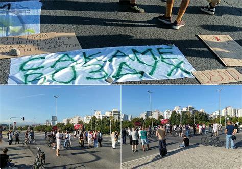 ФОТО ВИДЕО Граѓани го блокираа мостот „Близнаци“ бараат трајно