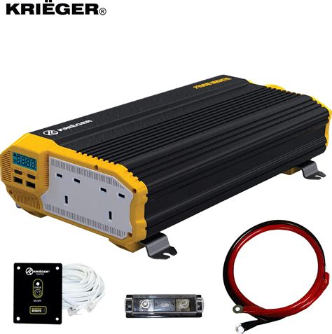 K KRIËGER Krieger 2000 Watts Power Inverter 12V to 230V Modified Sine