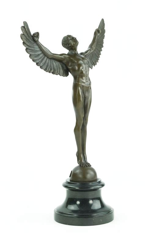 Bronze Icarus Sculpture Greek Mythology Sculpture Bronze Etsy