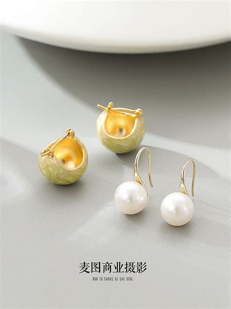 珠宝饰品拍摄 小众饰品耳饰耳环吊坠 静物小清晰拍照义乌麦图淘宝摄影 站酷zcool