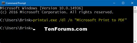 Add Or Remove Microsoft Print To Pdf Printer In Windows Tutorials