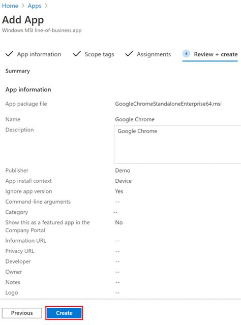 Install Google Chrome Using Intune