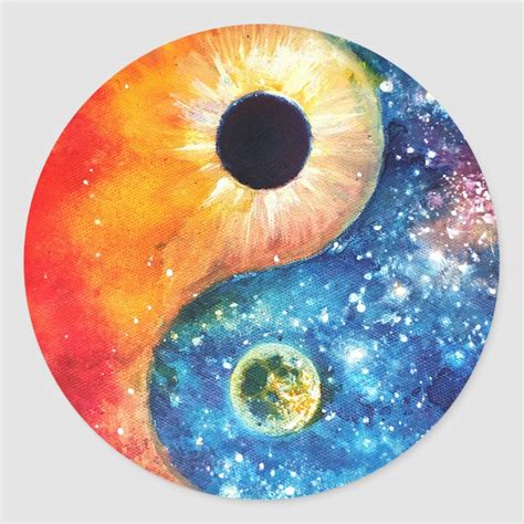 Yin Yang Symbol Classic Round Sticker Zazzle Yin Yang Art Yin Yang