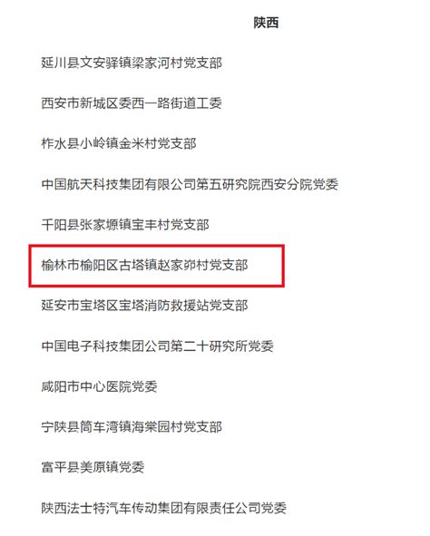 【点赞】这个村不简单，又拟入选全国“两优一先”表彰名单榆阳区