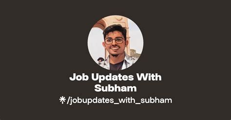 Job Updates With Subham Linktree