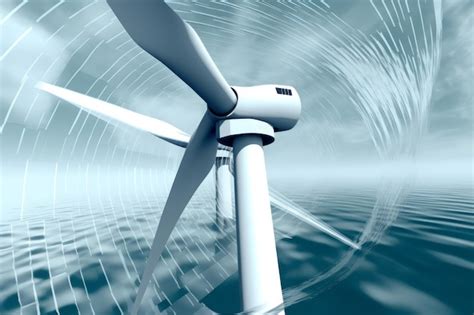Premium Ai Image Wind Energy Turbine Concept Aerial Field Generate Ai