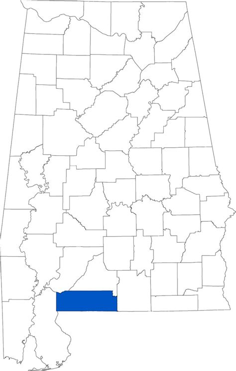 Escambia County Map Encyclopedia Of Alabama