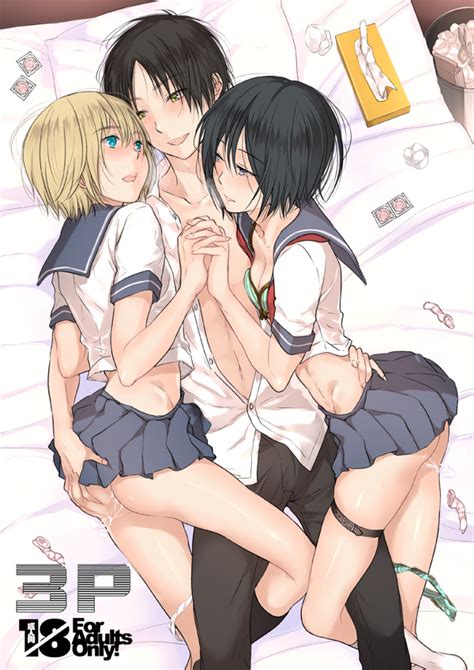 Mikasa Ackerman Eren Yeager And Armin Arlert Shingeki No Kyojin