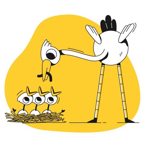 Bird Eats Bug Perfect Bug Reports Illustration Graphic