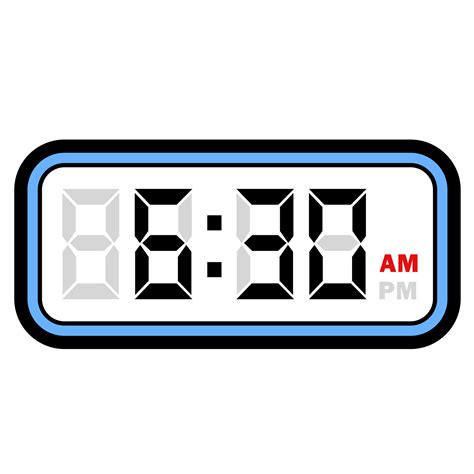 Digital Clock Time At 6 30 AM Digital Clock 12 Hour Format 32048463 PNG