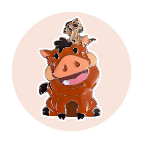 Disney Accessories Lion King Disney Pin Chibi Timon And Pumbaa Poshmark