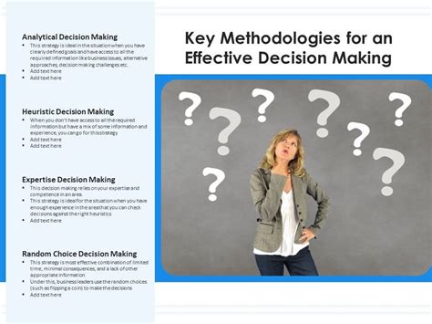 Key Methodologies For An Effective Decision Making Ppt PowerPoint Presentation Styles Graphics