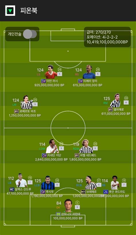 10조 급여 270 유벤투스 Ea Fc 온라인 에펨코리아