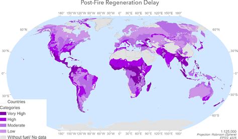 Spatial Distribution Of Post Fire Regeneration Delay Values By Download Scientific Diagram