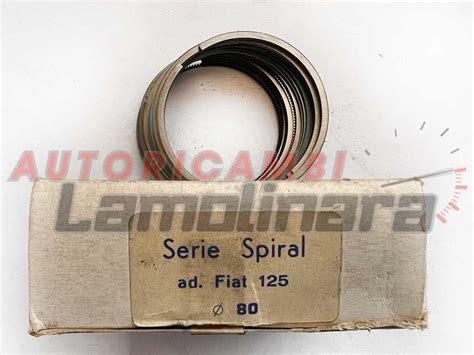 Fasce Elastiche Segmenti Pistoni Fiat 124 125 80x152396 Sp5234