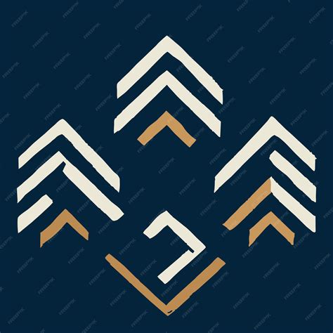 Premium Vector Crafting Symmetry Geometric Arrows In Ink Style Revealed