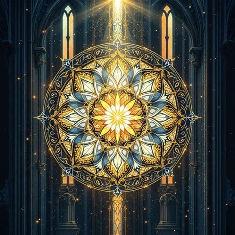 Free Sacred Light Mandala Image Gothic Mandala Cathedral Download