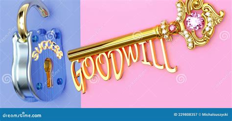 Goodwill And Success Pictured As Word Goodwill On A Fuel Tank And