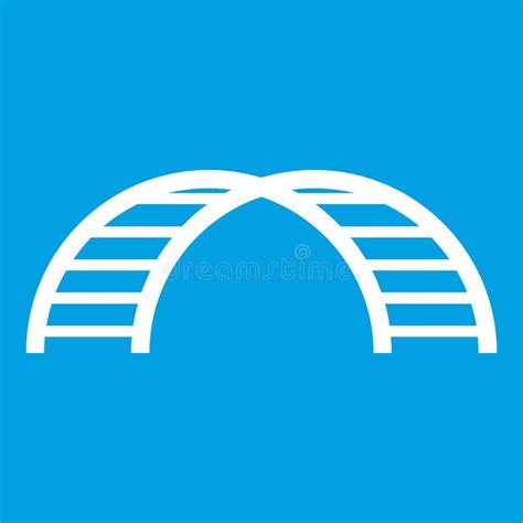 Climbing Stairs Icon White Stock Vector Illustration Of Happy