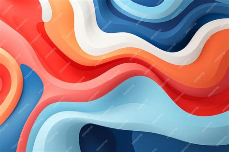 Distorted Forms Flat Design Front View Warped Shapes Animation Complementary Color Scheme