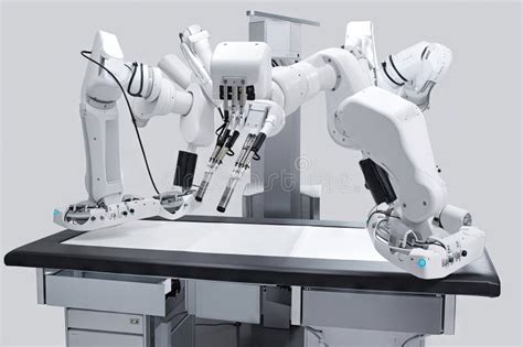 Robotic Arm Positioning Sterile Medical Instruments For Stock