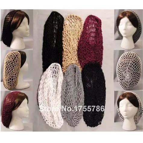 Pcs Lot Snood Vintage Crocheted Hair Net Thicker Hairnet Hair Snoods Hat Cap Colors In Hair