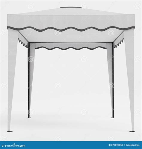 D Render Of Gazebo Stock Illustration Illustration Of Event