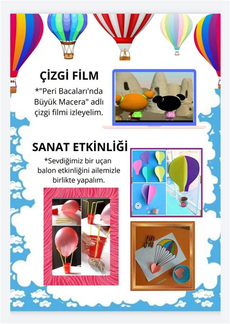 15 Nisan evde eğitim Balonlar Karneler Etkinlik planlama