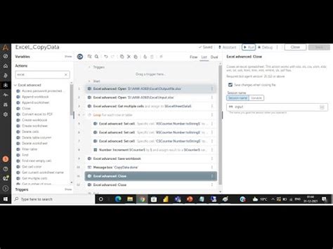 Automation Anywhere A360 Copy Data From One Excel To Another Excel