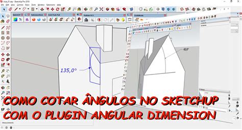 Como Fazer Cotagens De ângulos No Sketchup Ibercad Software Cad