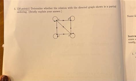 Solved Points Determine Whether The Relation With Chegg