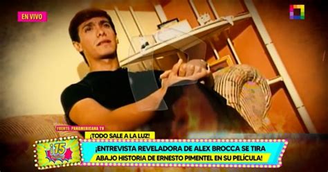 Álex Brocca Esta Es La Reveladora Entrevista Que Se Tira Abajo