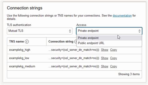 download database connection information