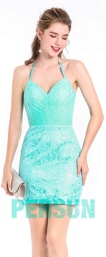 Robe soirée verte menthe en dentelle à jupe amovible