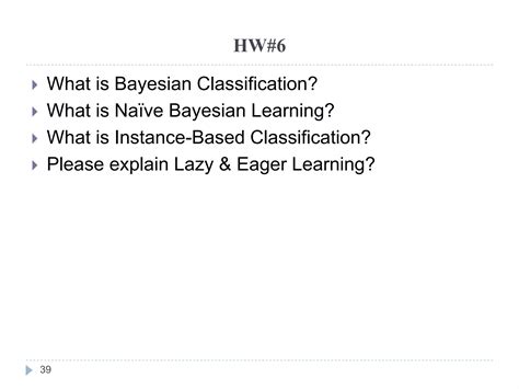 06 Classification 2 Bayesian And Instance Based Classification Ppt