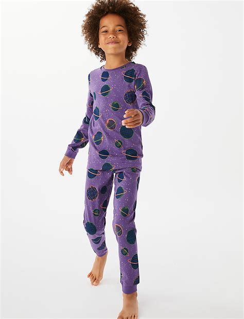 Buy Cotton Rich Space Pyjamas At Marks And Spencer