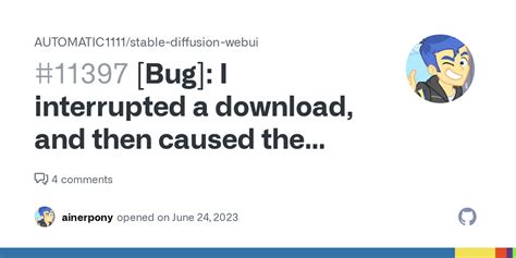 Bug I Interrupted A Download And Then Caused The Functions In The Webui To Be Unavailable