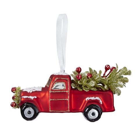 Vintage Glass Red Truck Ornament Diy Christmas Ornaments Vintage