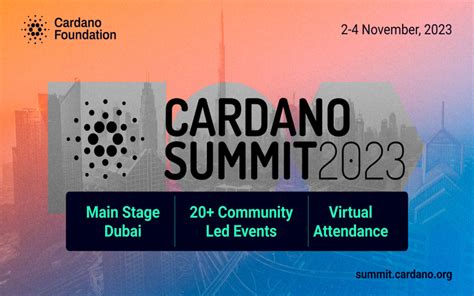 Cardano Summit 2023 Dubai November 2 4 2023