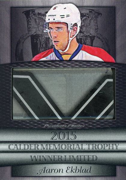 Aaron Ekblad Calder Memorial Winners Limited Silver 610 Presidents Choice Trading Cards