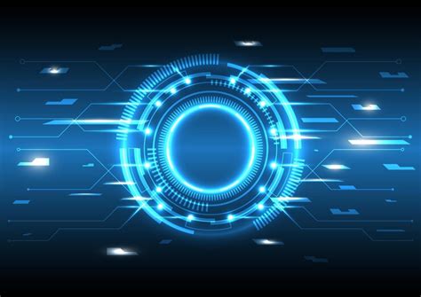 디지털 인포 그래픽 프레임 추상 홀로그램 하이테크 배경 가상 현실 기술 전기 혁신 회로 기판 인터페이스 미래 공상 과학 빛나는 Hud 원 웹 그래픽 프리미엄 벡터