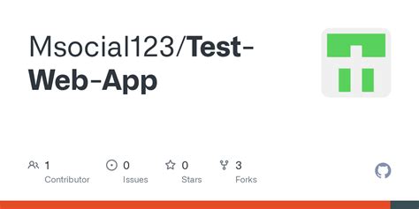 GitHub Msocial Test Web App