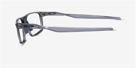 Oakley Bat Flip Rectangle Clear Gray Frame Eyeglasses Eyebuydirect