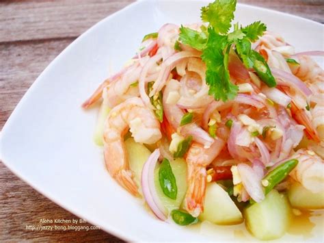 ซี๊ดดดด แซ่บเวอร์ ยำก้านคะน้ากุ้งกรอบ
