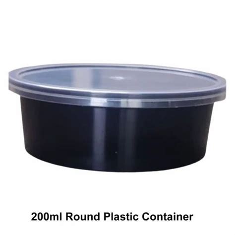 200ml Round Plastic Container At ₹ 2 80 Piece Plastic Round Container