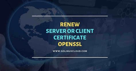 Renew SSL TLS Certificate OpenSSL Step By Step GoLinuxCloud